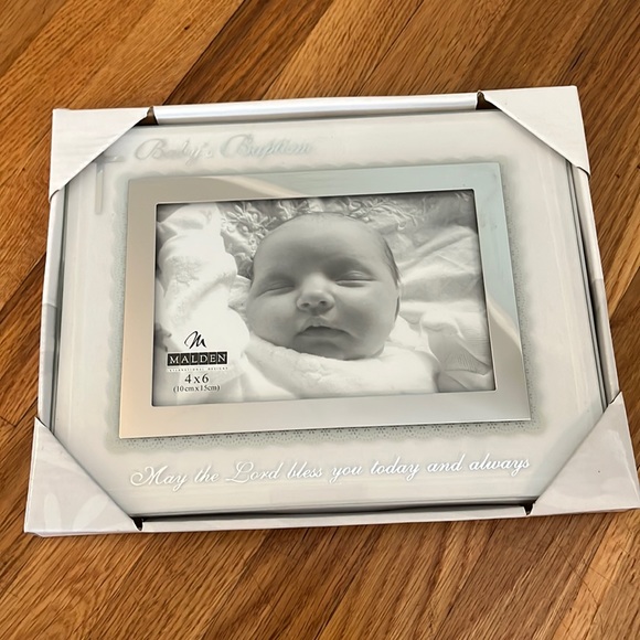 Malden | Accents | Religious Babys Baptism Glass Frame | Poshmark